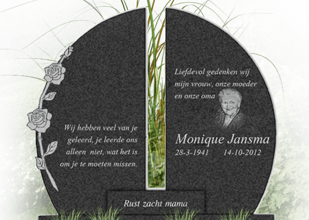 Grafsteen voorbeelden - Showtuin met 600 grafmonumenten