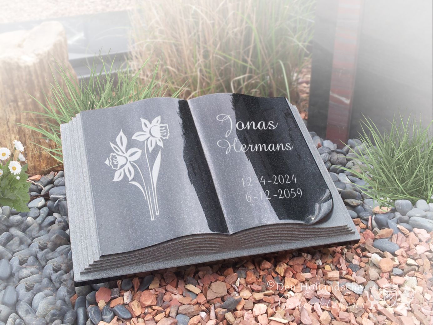 Grafsteen boek voor algemeen graf | Den Hollandsche Gedenktekens