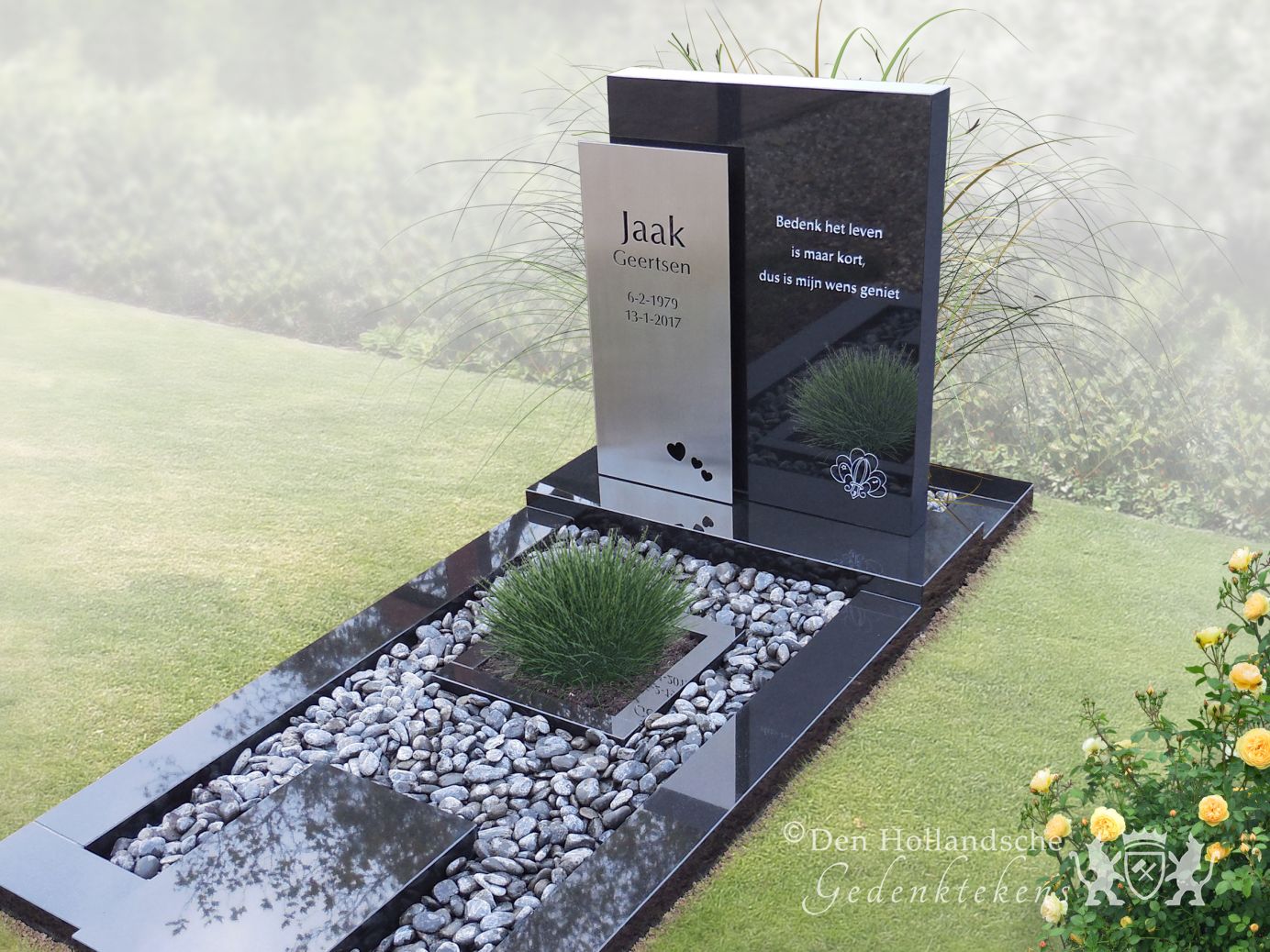 RVS grafsteen | Den Hollandsche Gedenktekens | 18535